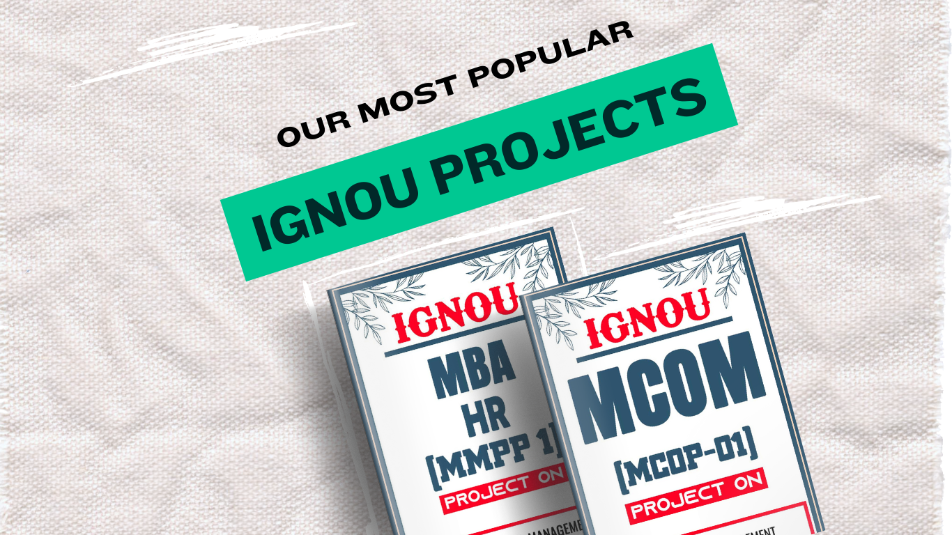 IGNOU Project Synopsis - IGNOU SYNOPSIS